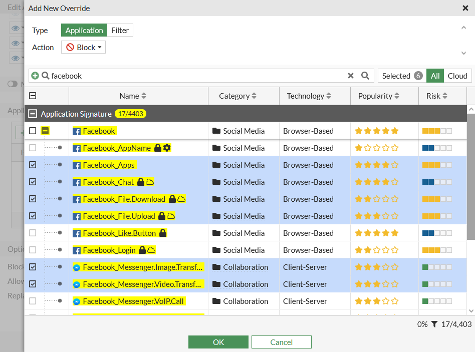 Basic category filters and overrides | FortiGate / FortiOS 7.6.3 | Fortinet Document Library